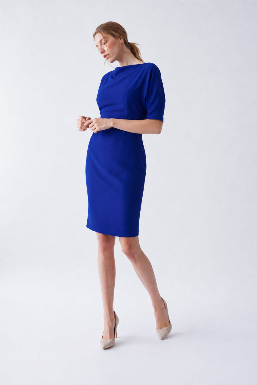 Royal Blue Rose Dress | Elegant Dress for Events – Rivera